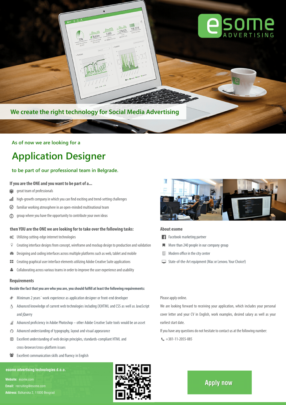 Application / UI Designer | esome advertising technologies d.o.o ...