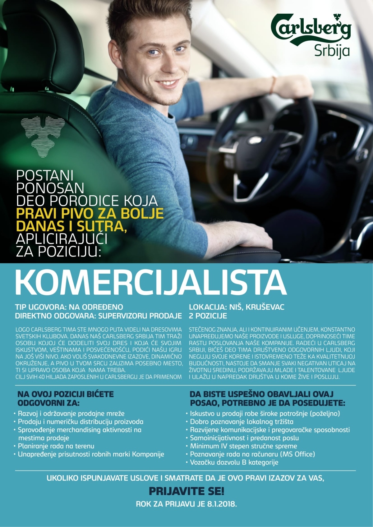 Komercijalista - Carlsberg Srbija d.o.o.