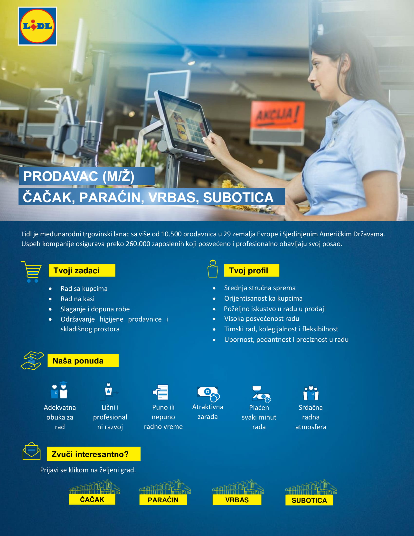 Prodavac - Lidl Srbija KD