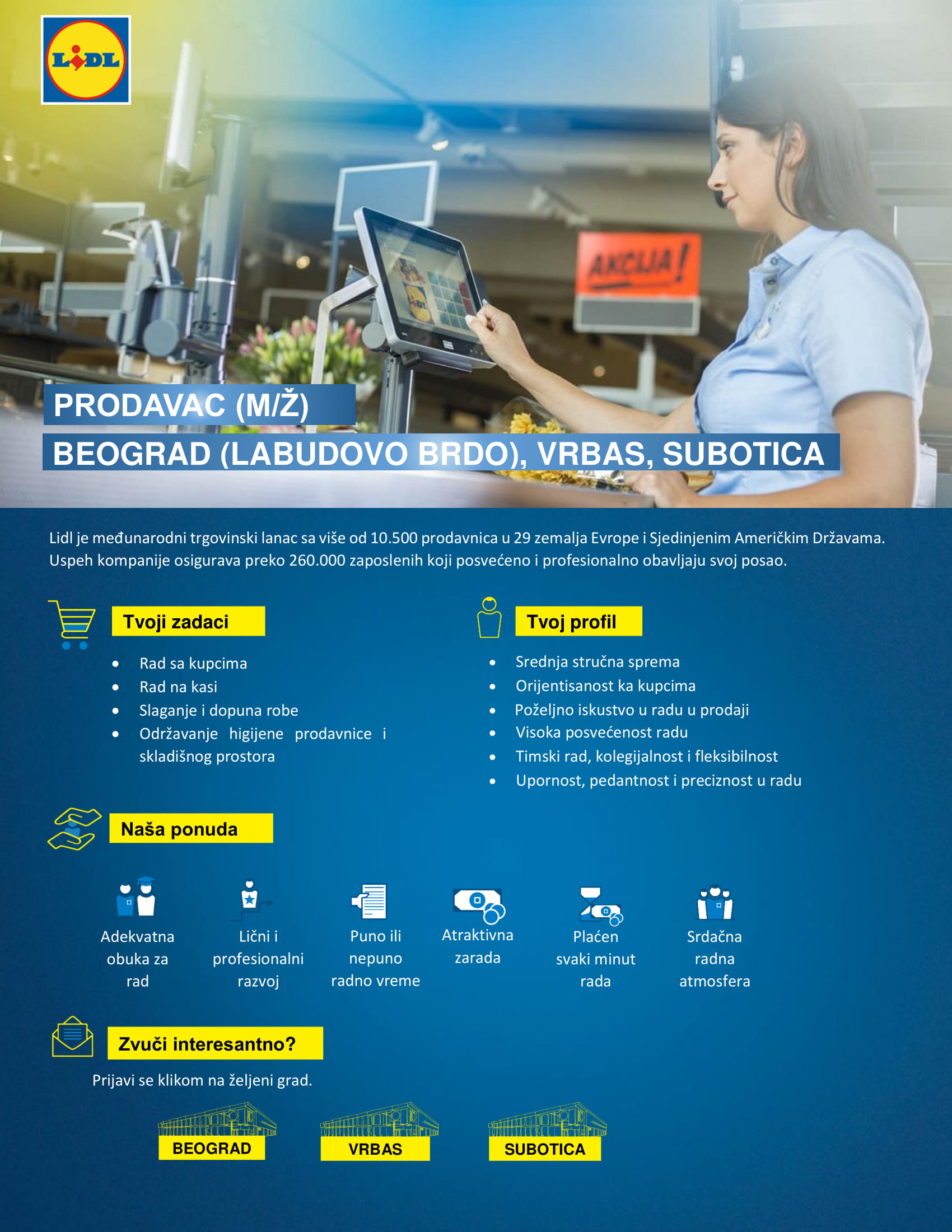 Prodavac - Lidl Srbija KD