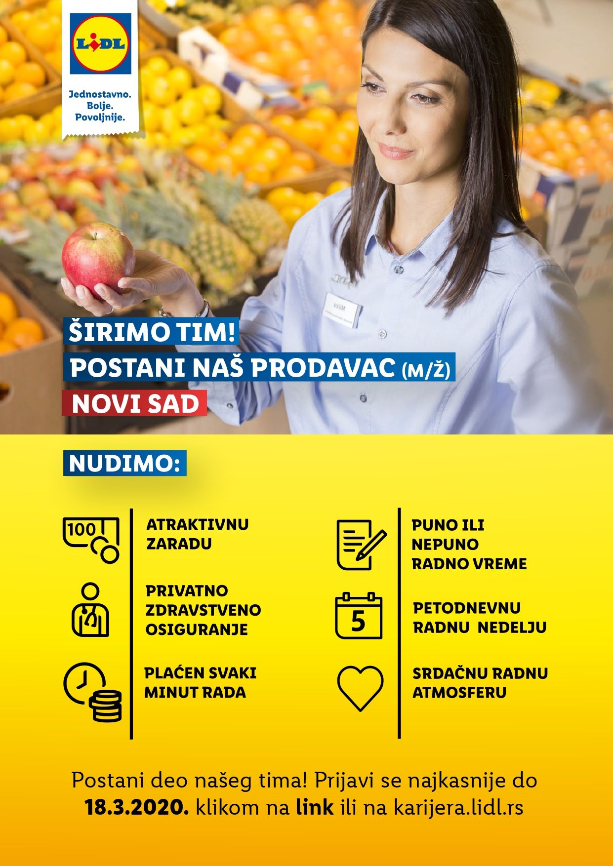 Prodavac - Novi Sad - Lidl Srbija KD