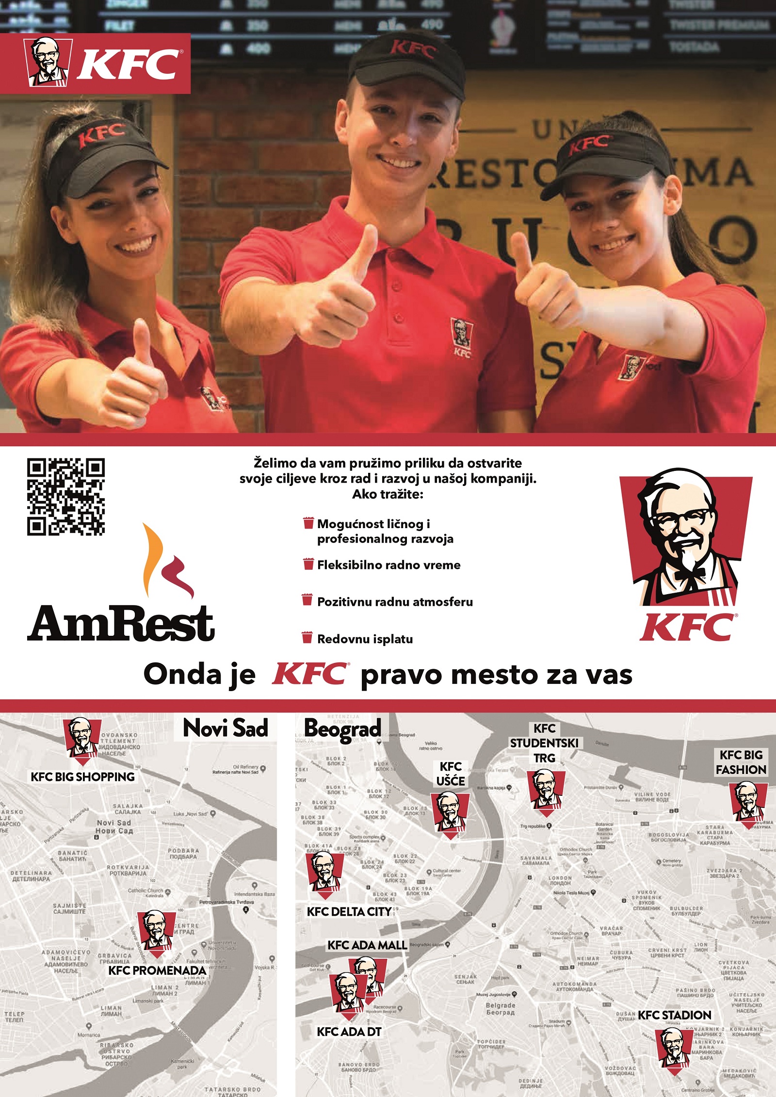 Radnik u KFC restoranu – kasa i kuhinja - KFC restorani