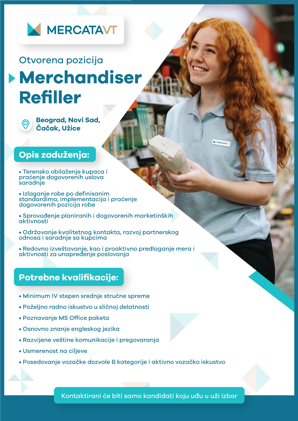 Merchandiser / Refiller - Mercata VT d.o.o.