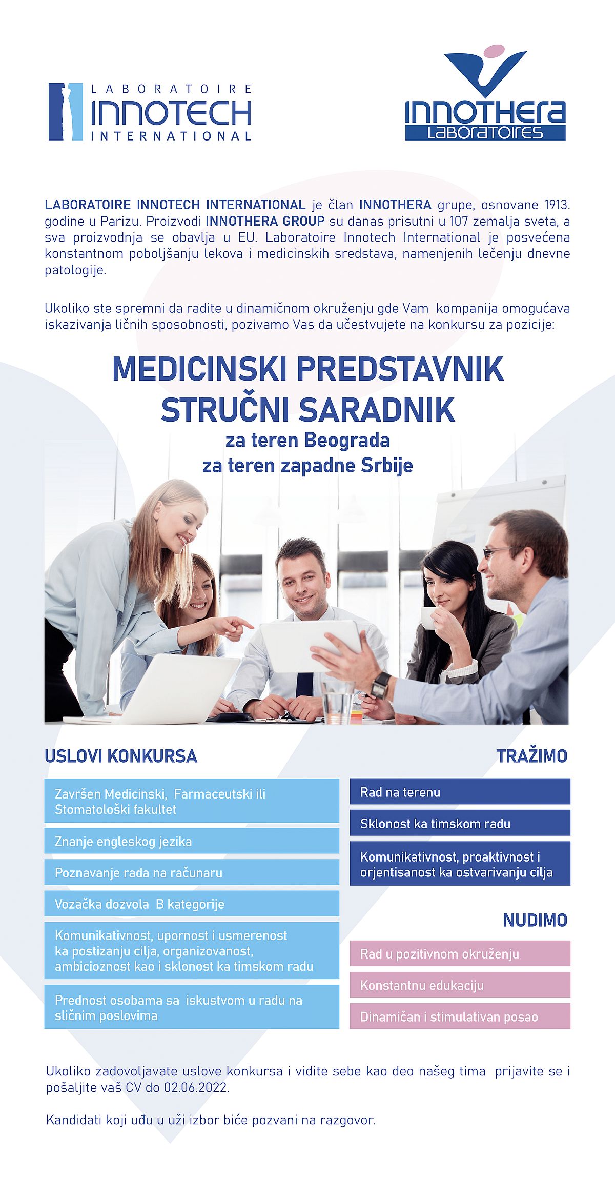 Medicinski predstavnik stručni saradnik - Predstavništvo Laboratoire ...