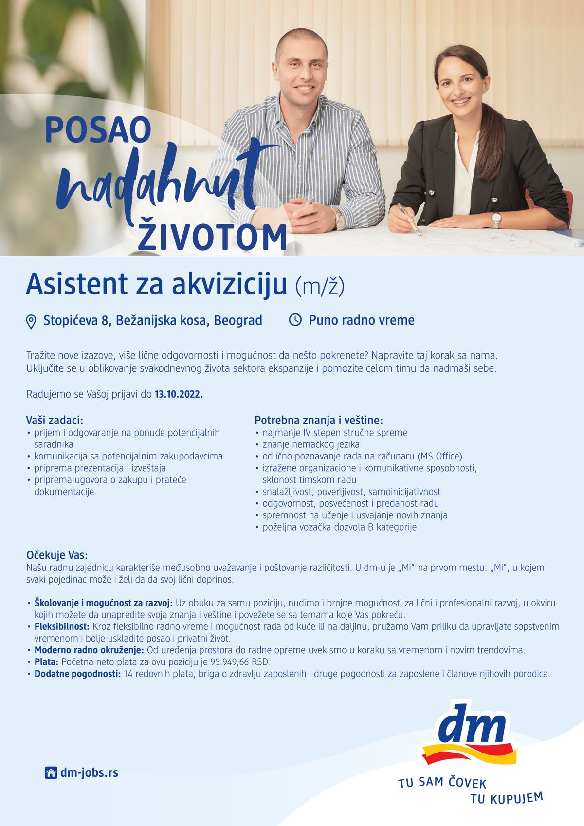 Asistent za akviziciju - dm drogerie markt d.o.o.