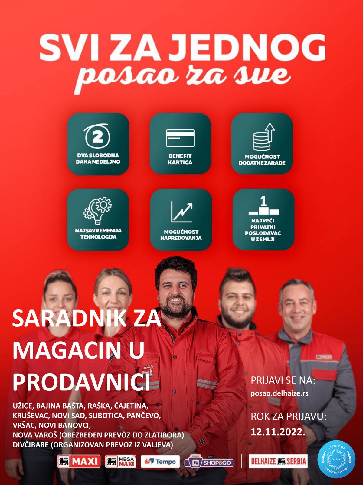 Saradnik za magacin u prodavnici Delhaize Serbia d.o.o. - Startuj ...