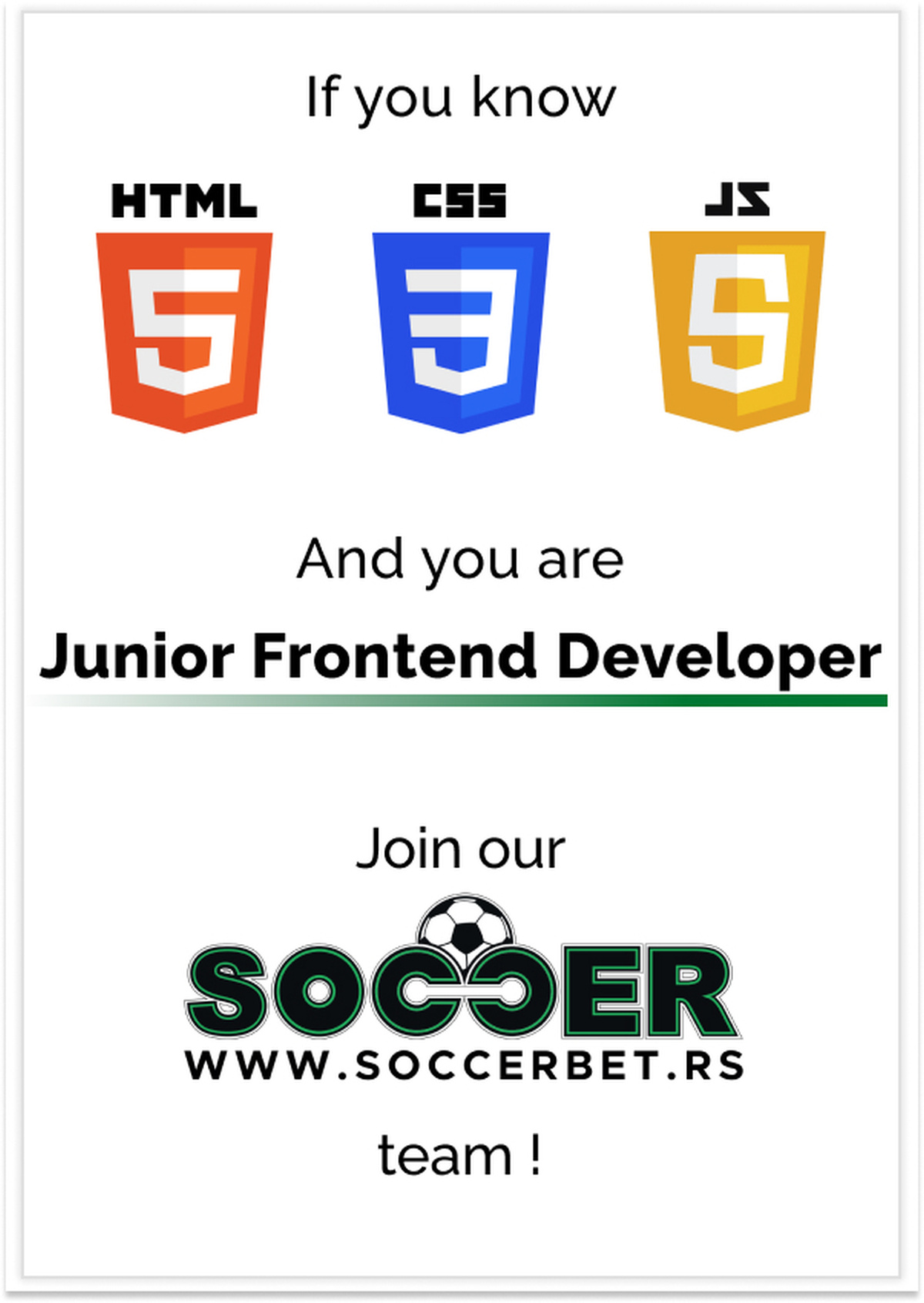 Junior Frontend Developer - Sportske kladionice Soccer (Phuket d.o.o.)