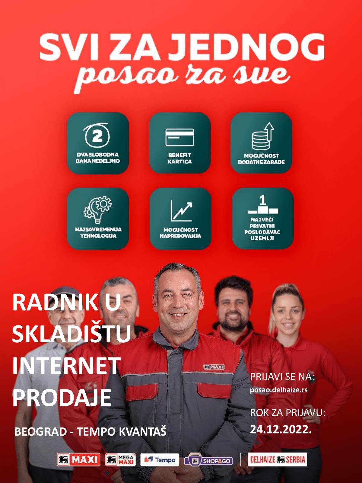 Radnik u skladištu Internet prodaje - Delhaize Serbia d.o.o.