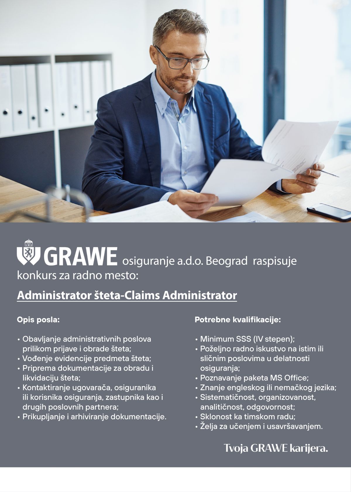 Administrator šteta - Grawe osiguranje a.d.o.