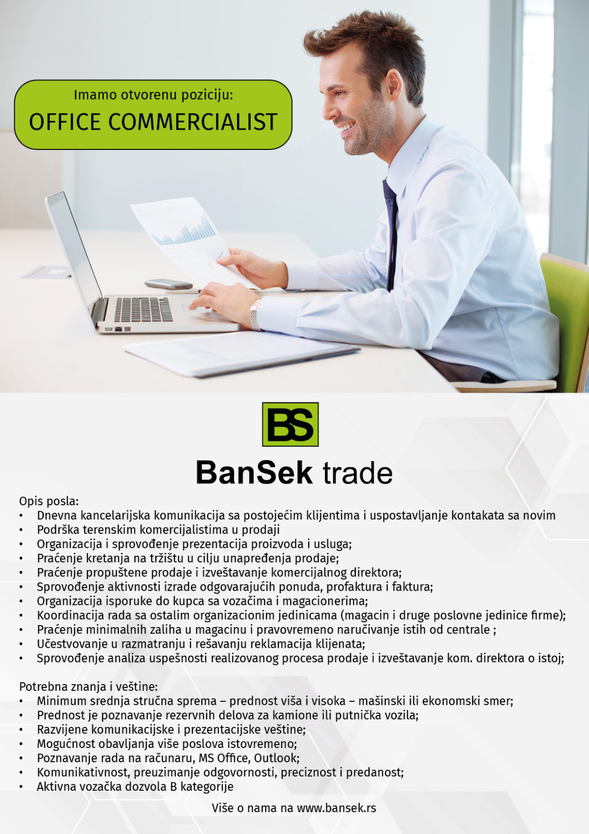 Office Commercialist Bansek trade d.o.o. - Startuj.infostud.com