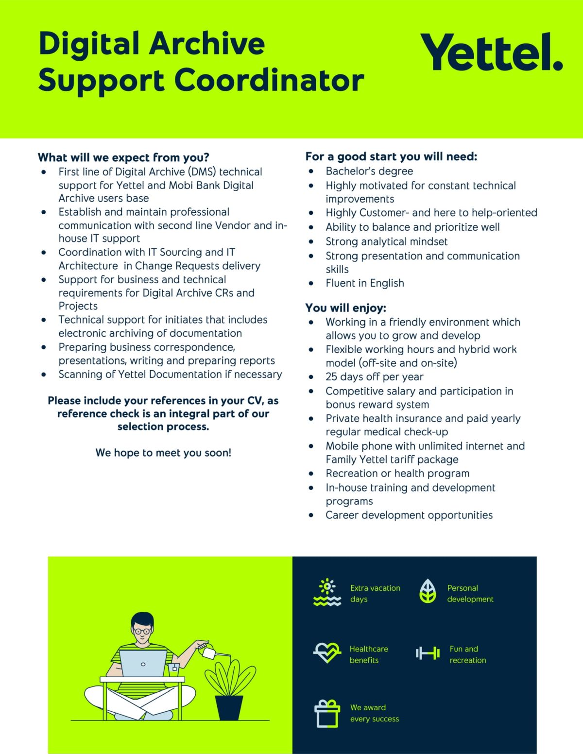 Digital Archive Support Coordinator - Yettel d.o.o. | Poslovi Infostud