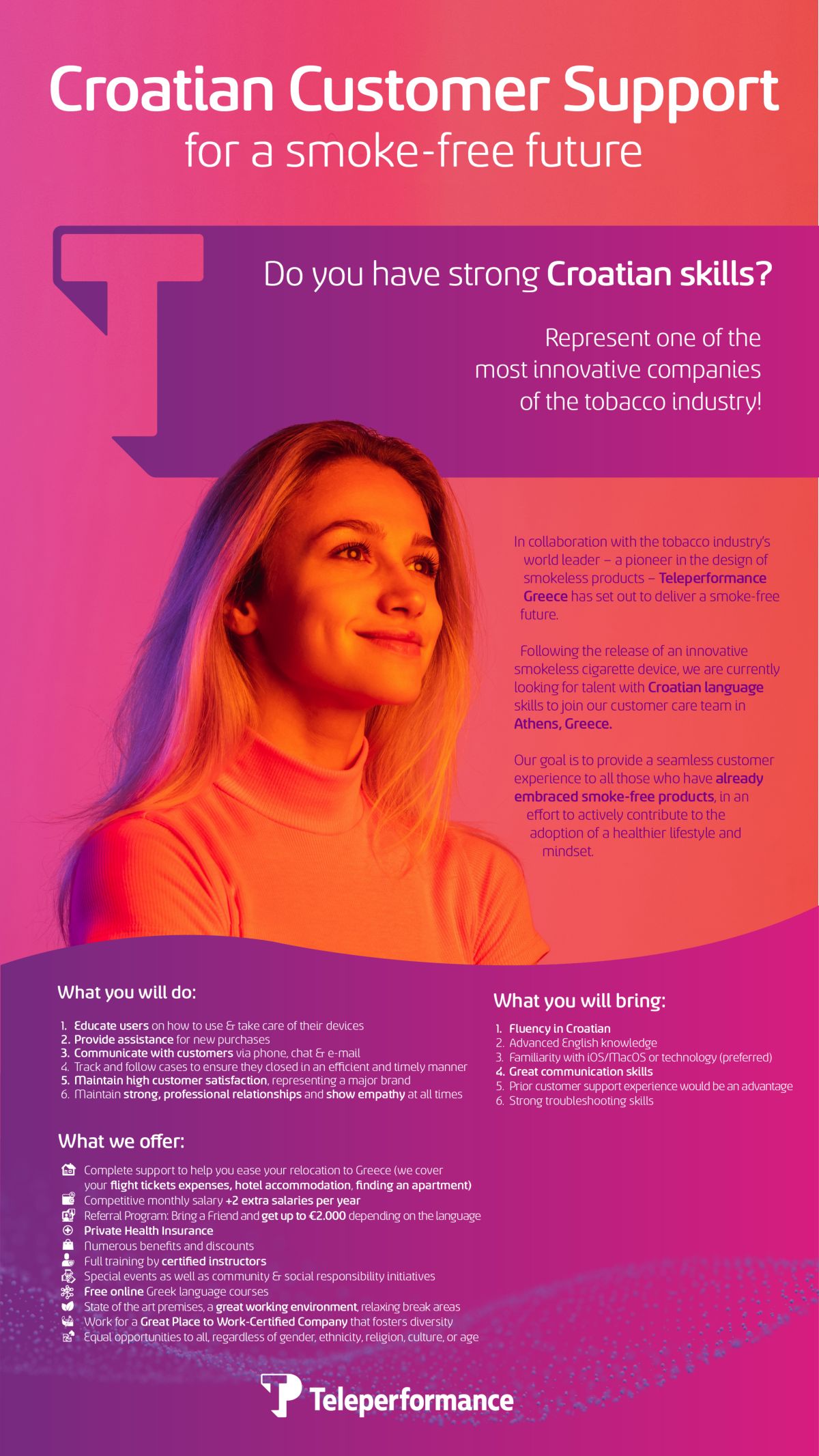 Croatian customer support - Teleperformance Hellas