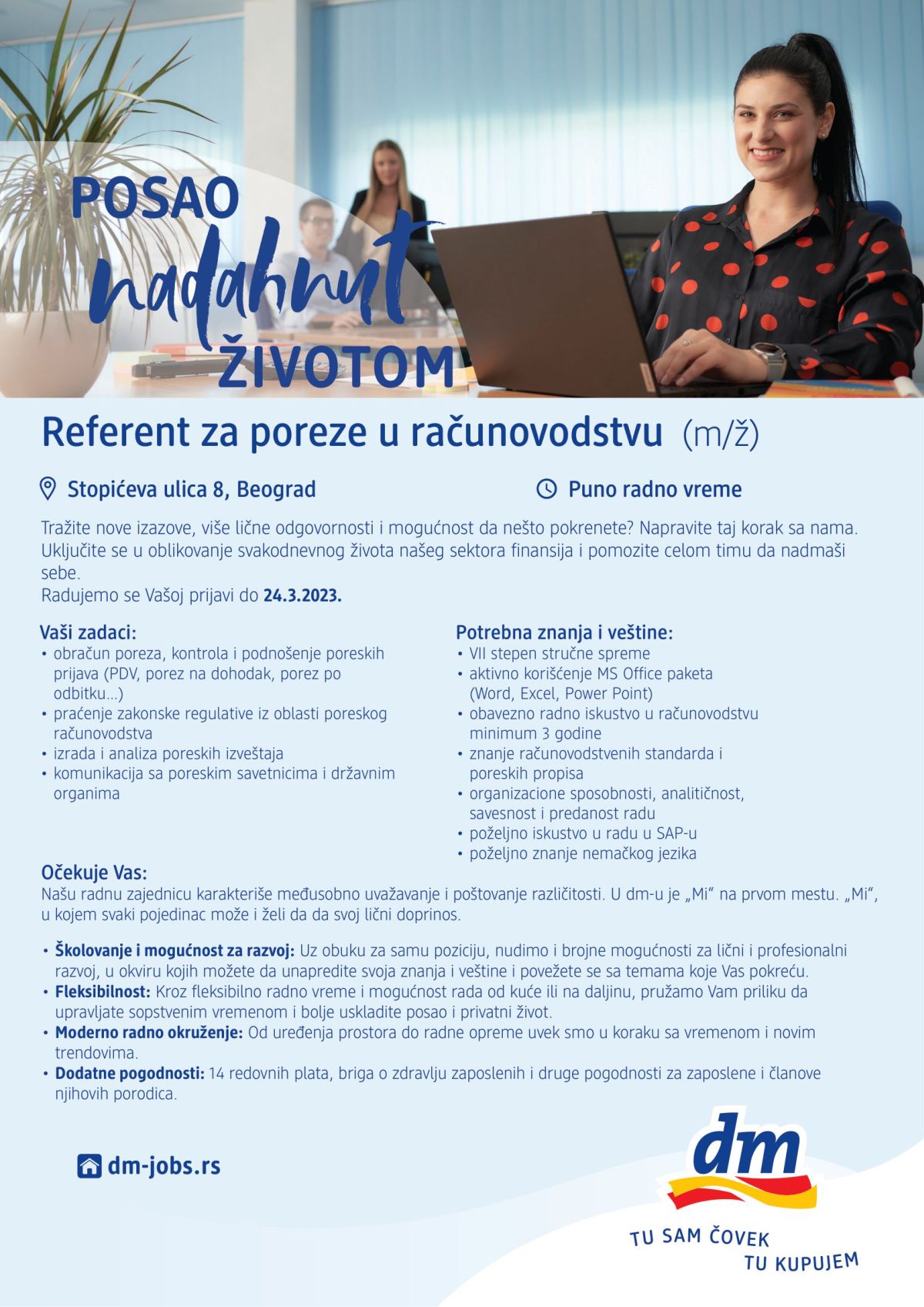 Referent za poreze u računovodstvu - dm drogerie markt d.o.o.