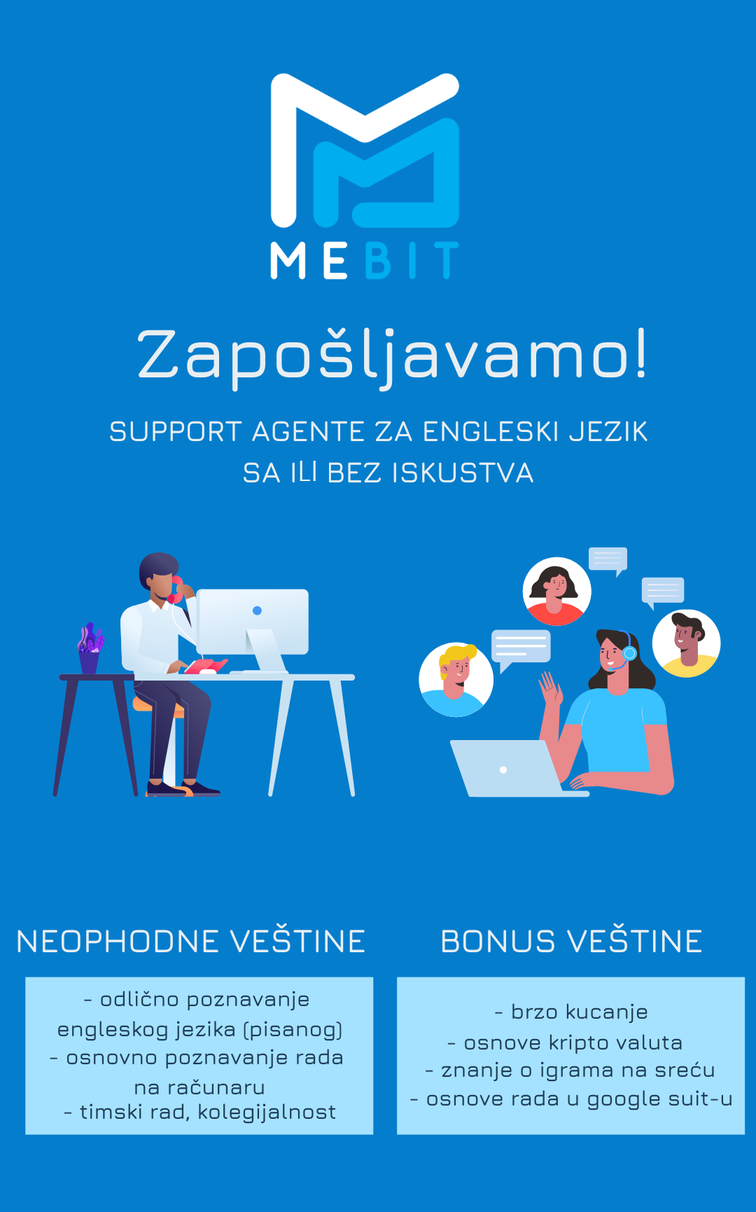 Support Agent za engleski jezik - Mebit d.o.o.