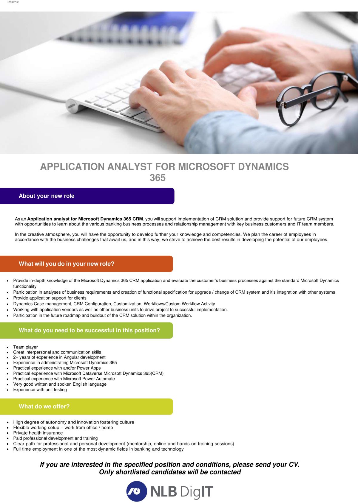 Application Analyst for Microsoft Dynamics… | NLB DigIT | Beograd ...