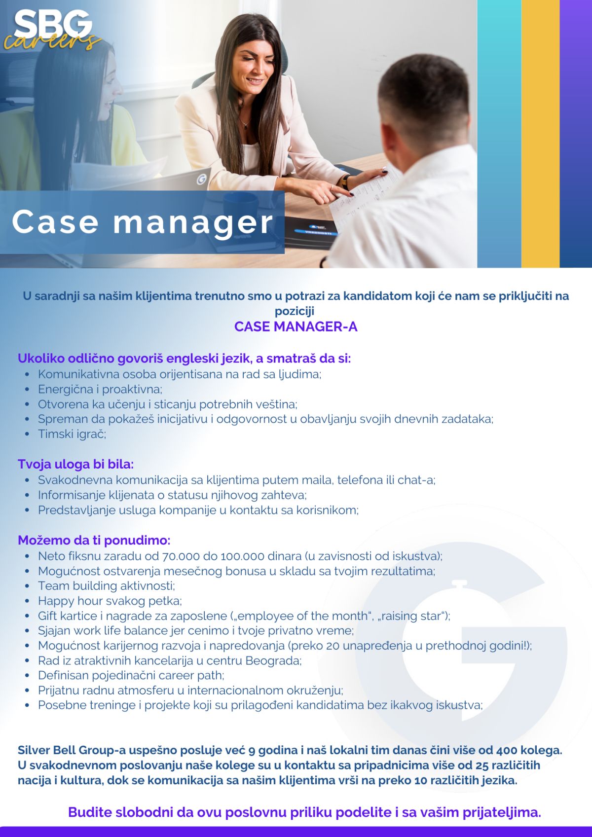 Case Manager na engleskom jeziku Silver Bell Group d.o.o. - Startuj ...