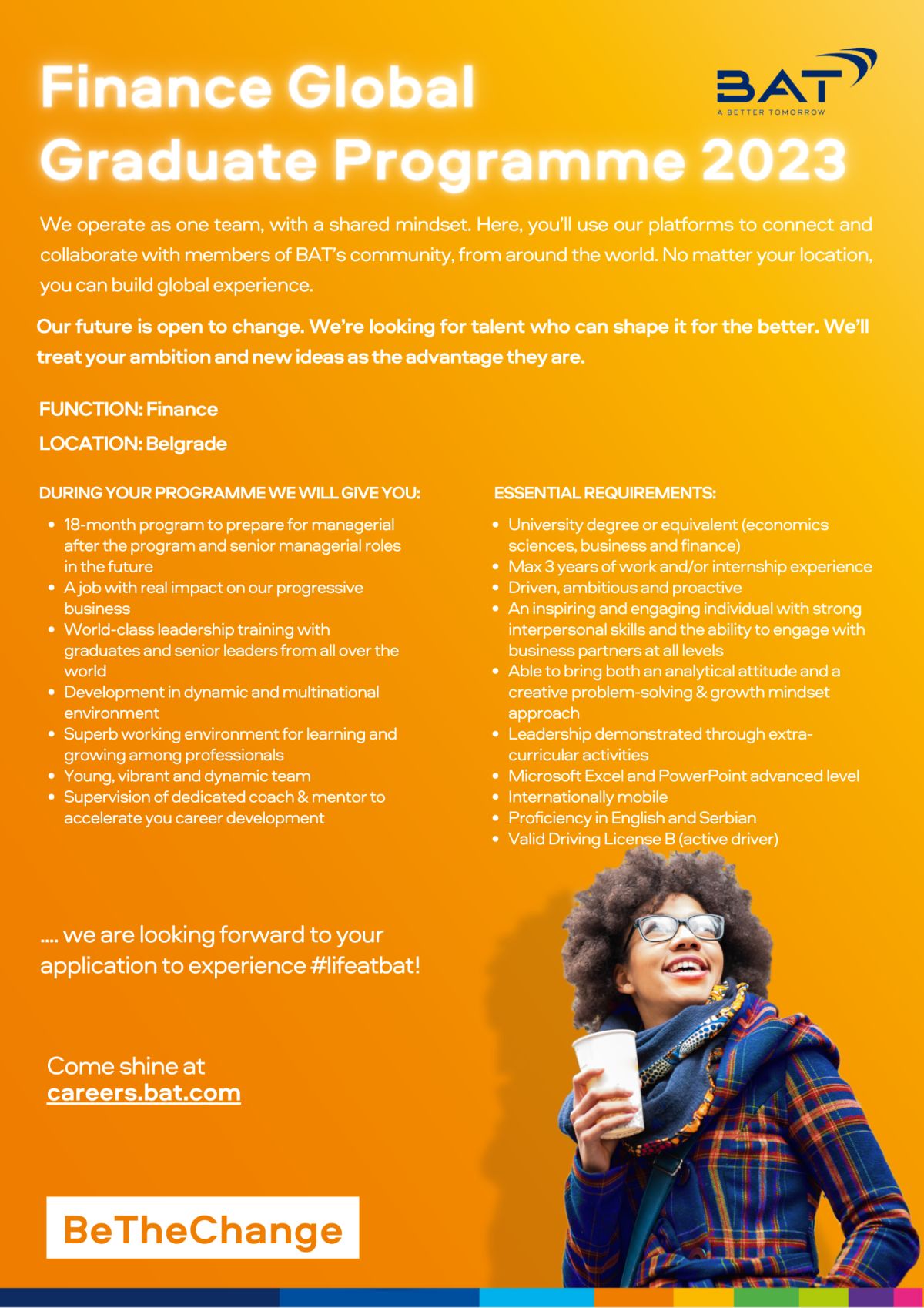 Finance Global Graduate Programme 2023 British American Tobacco SEE d.o ...