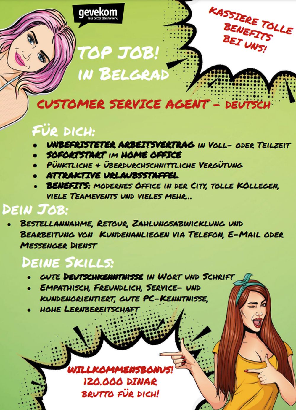 Customer Service Agent - German - Gevekom Customer Services d.o.o ...