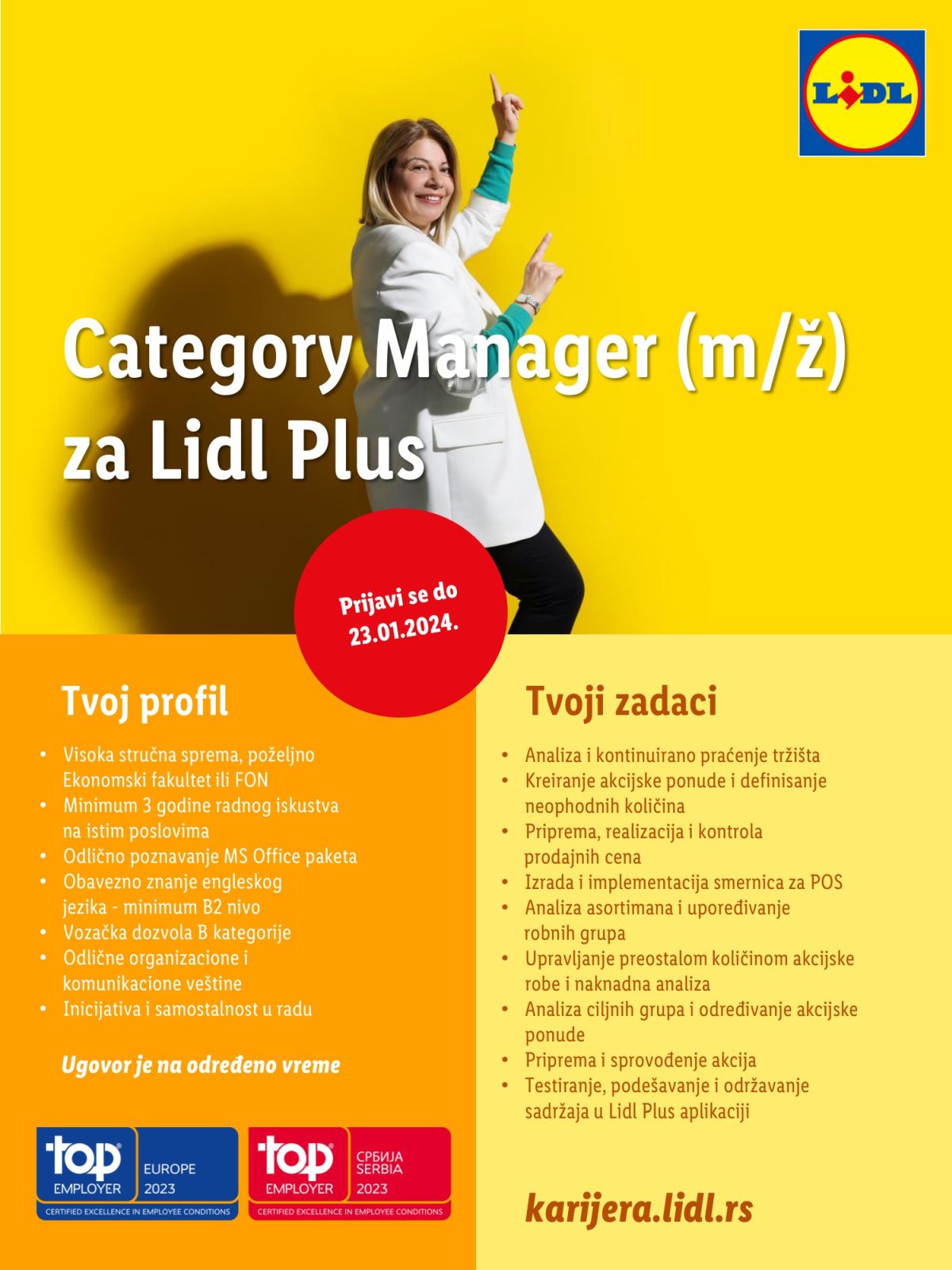 Category Manager za Lidl Plus - Lidl Srbija KD