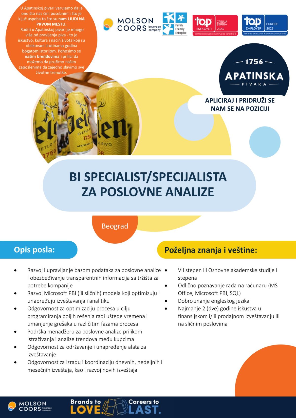 BI Specialist - Apatinska pivara