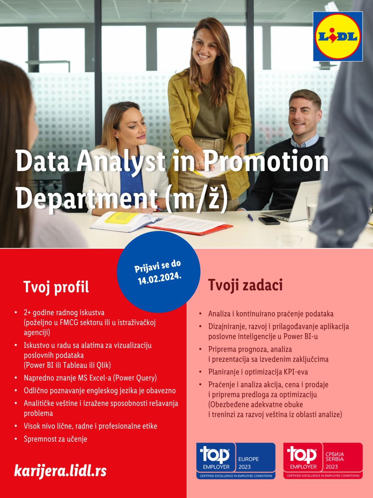 Data Analyst in Promotion Department - Lidl Srbija KD