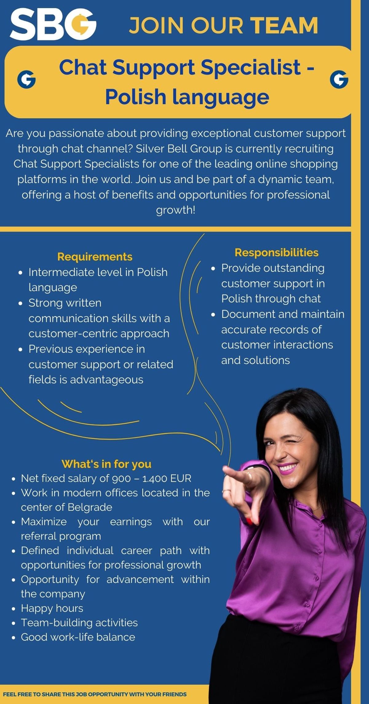 Chat Support Specialist - Polish language Silver Bell Group d.o.o ...