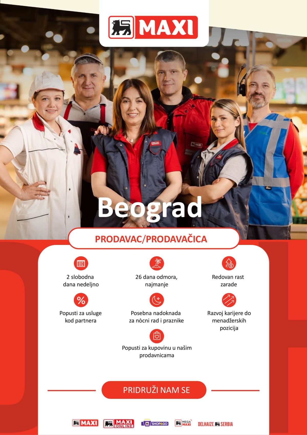 Prodavac/Prodavačica u MPO - Delhaize Serbia d.o.o. | Poslovi Infostud