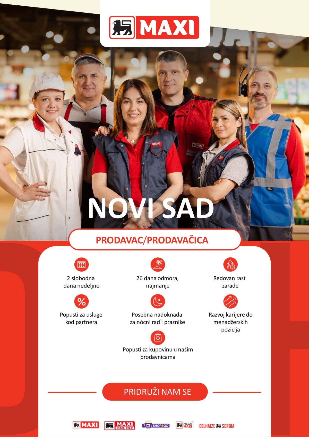 Prodavac/Prodavačica u MPO u Novom Sadu Delhaize Serbia d.o.o ...