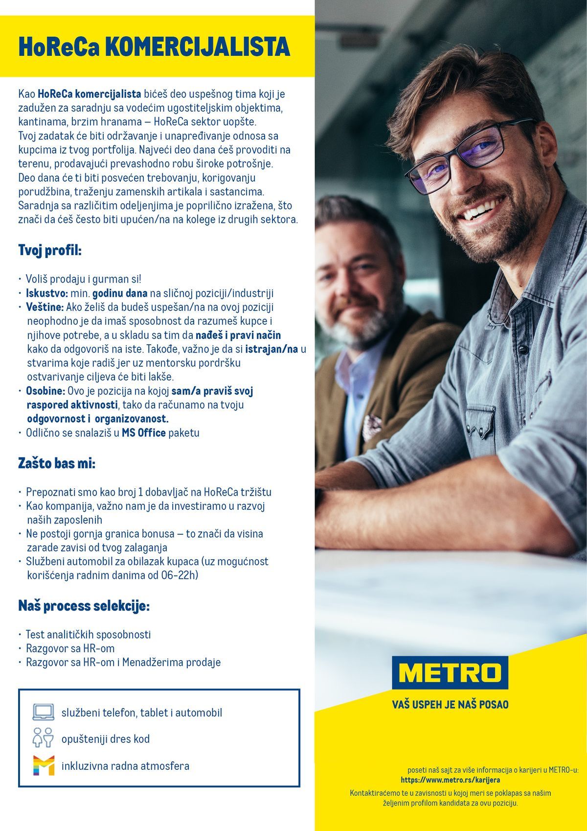 Komercijalista na terenu - Horeca - Metro Cash & Carry d.o.o.