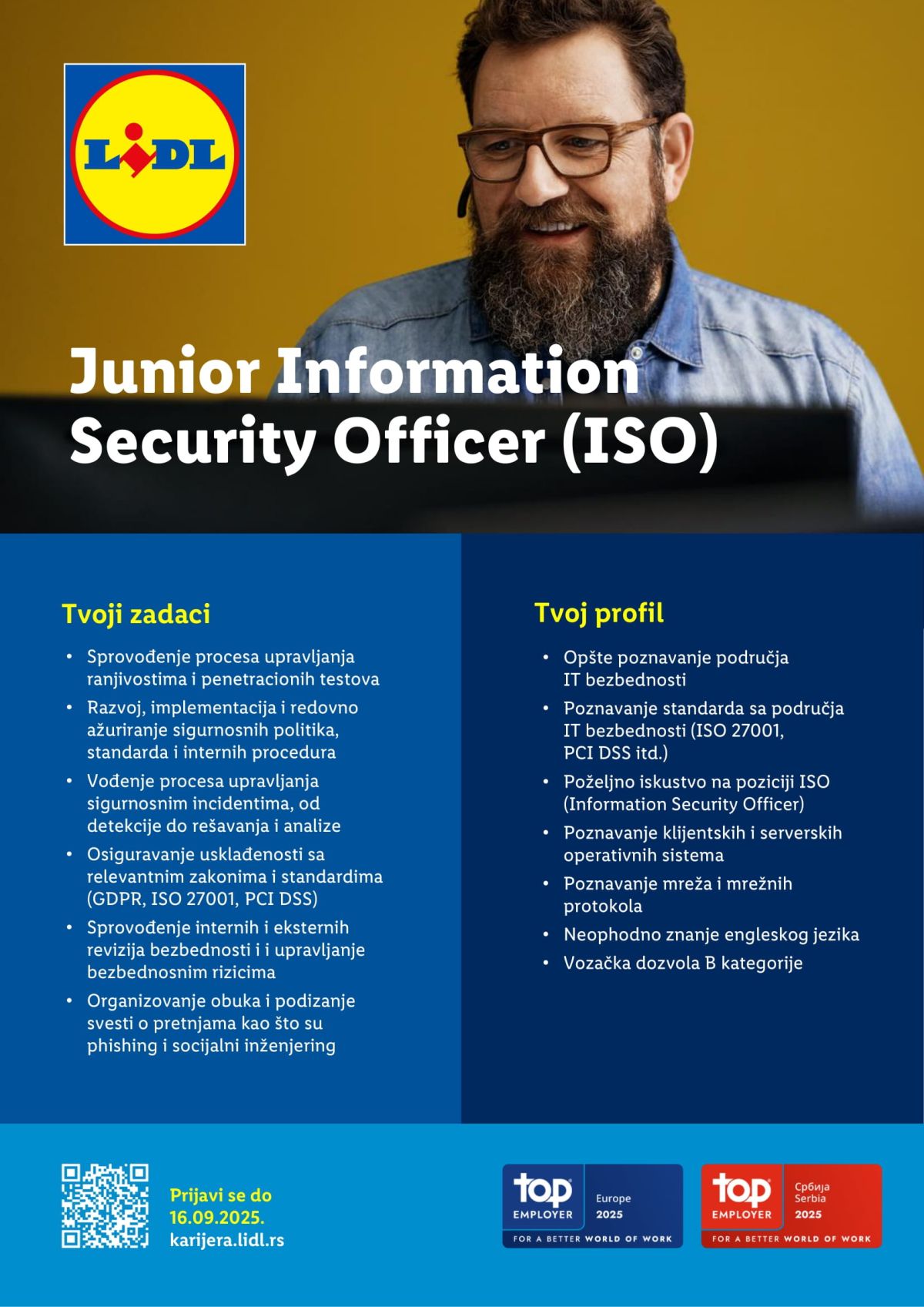 Junior Information Security Officer (ISO) - Lidl Srbija KD | Poslovi ...